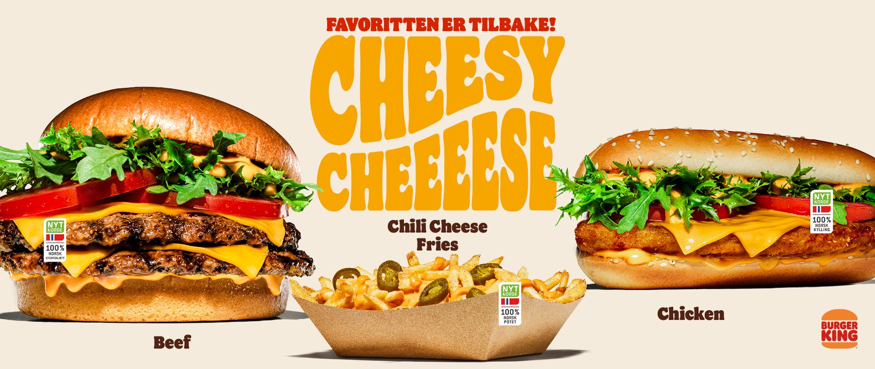 Cheesy Cheese | BURGER KING | NORWAY